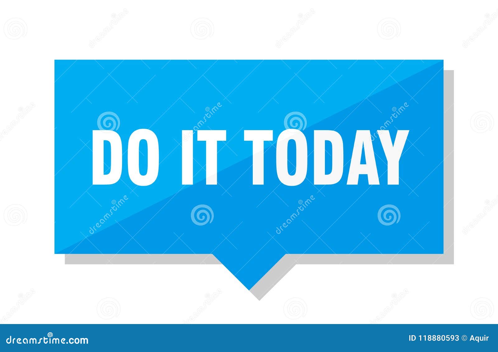 Do it today price tag stock vector. Illustration of procrastination ...
