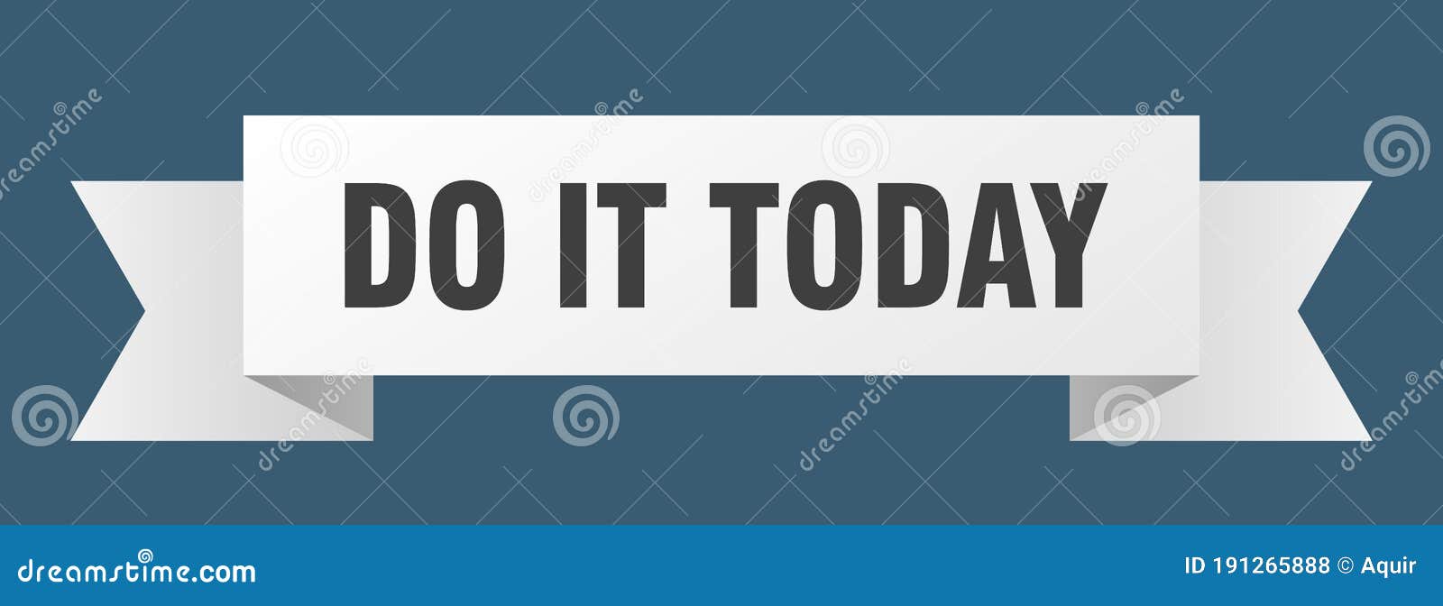 Do it today ribbon. stock vector. Illustration of price - 191265888