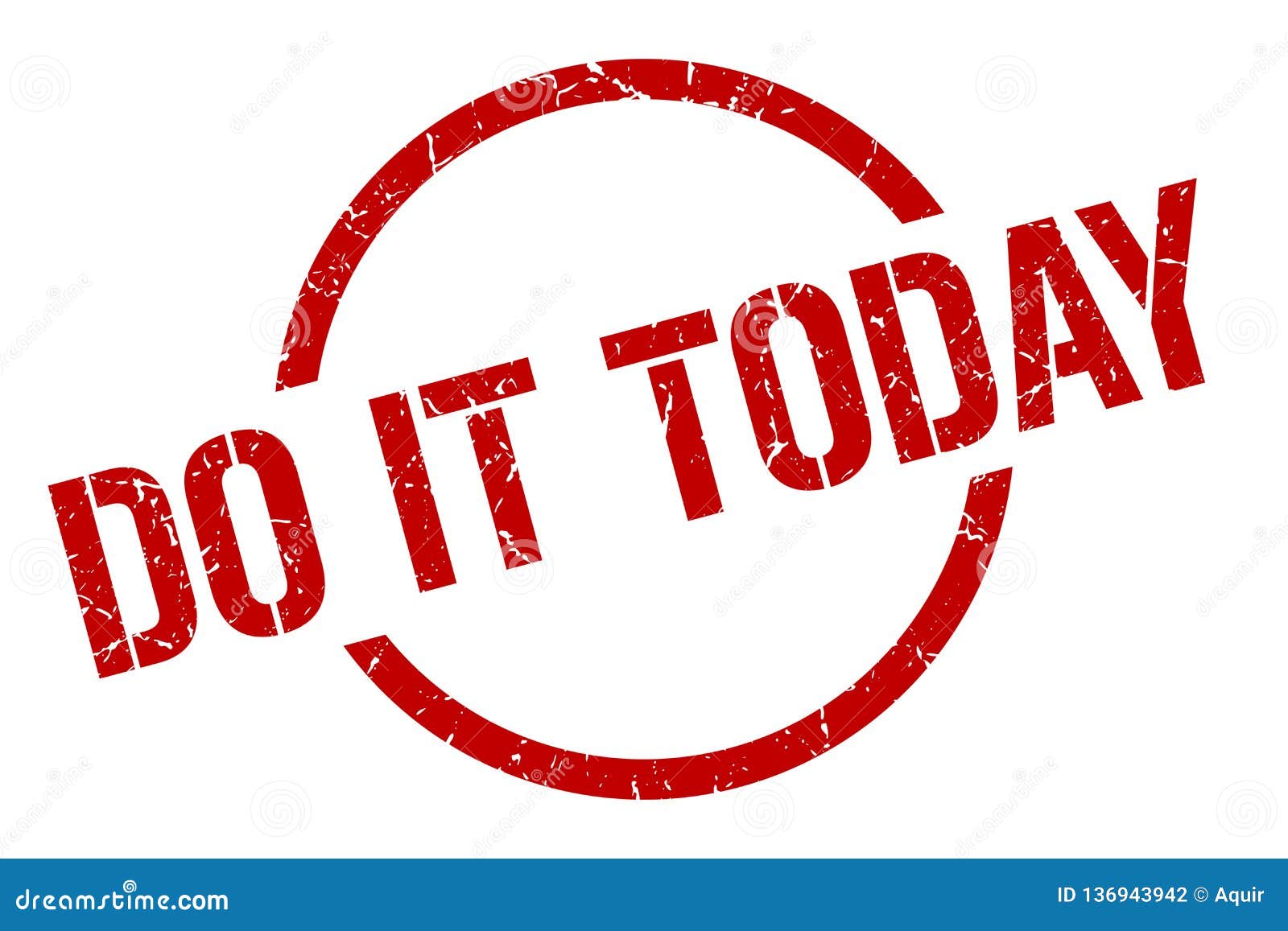 Do it today stamp stock vector. Illustration of sticker - 136943942