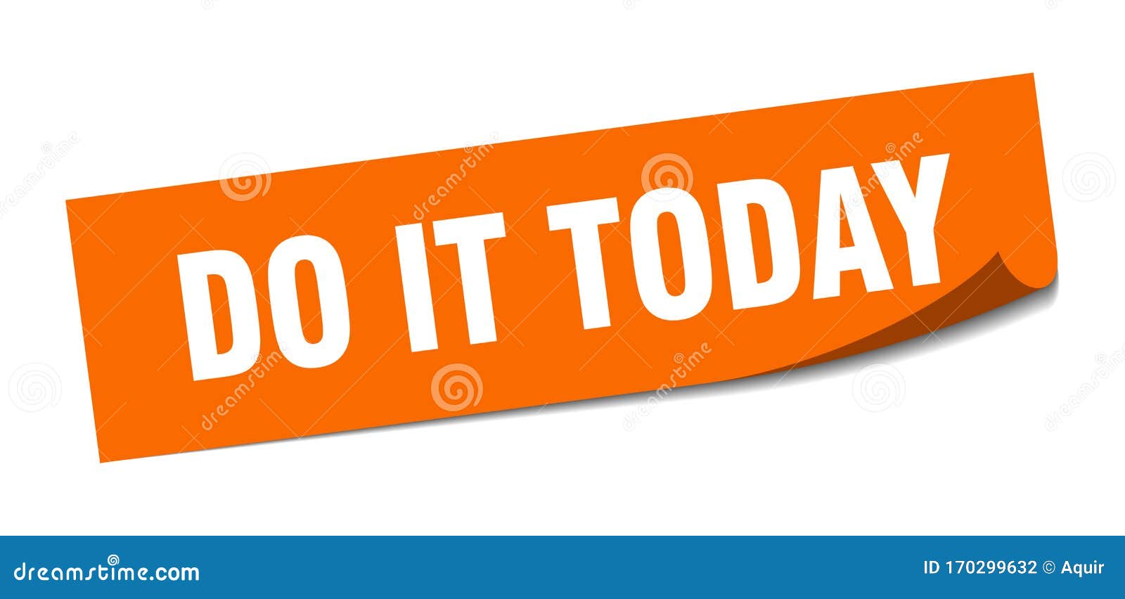 Do it Today Sticker. Do it Today Square Sign Stock Vector ...