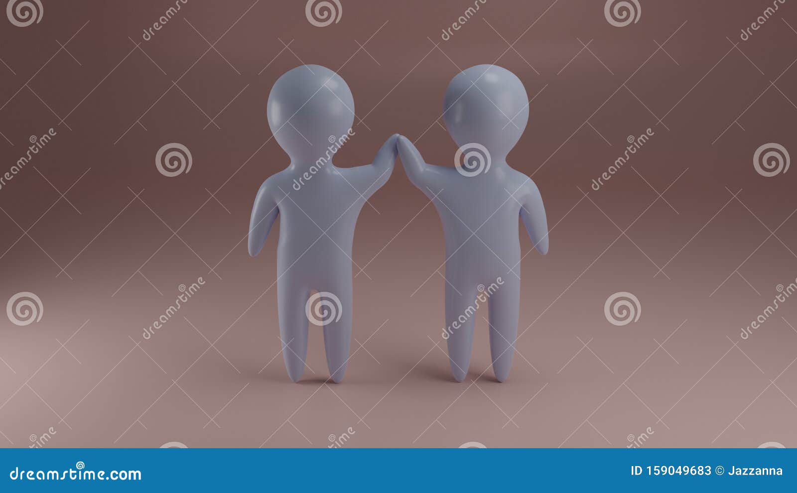 Do it together 3D render stock illustration. Illustration of ...