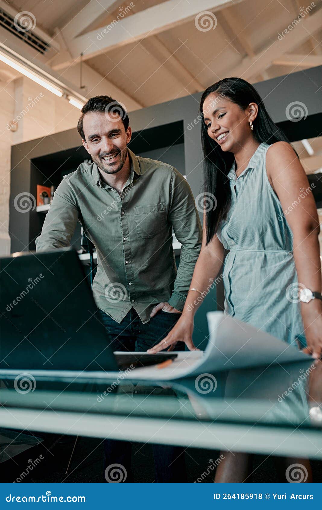 They Do Well when they Collaborate. Two Young Architects Working ...