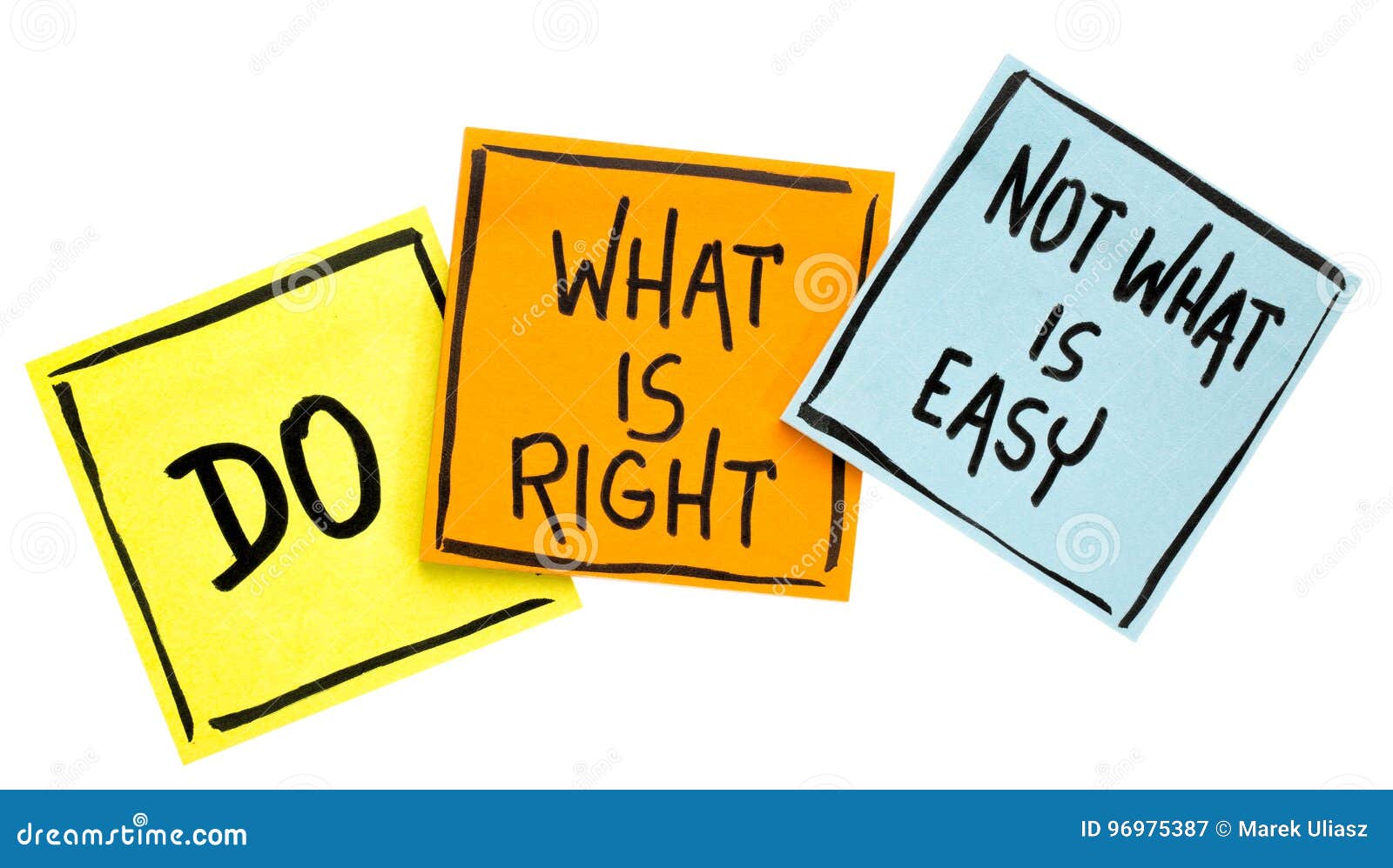 Do What is Right Advice or Reminder Stock Image - Image of easy, ethics ...