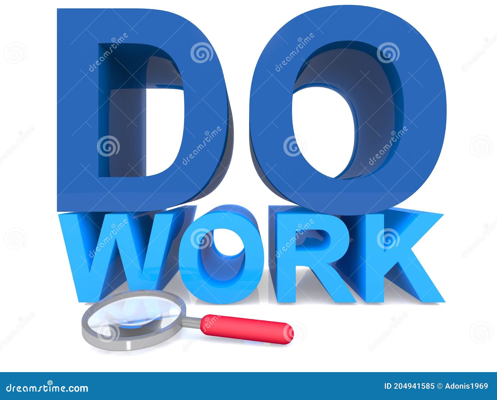 Do work on white stock illustration. Illustration of orange - 204941585