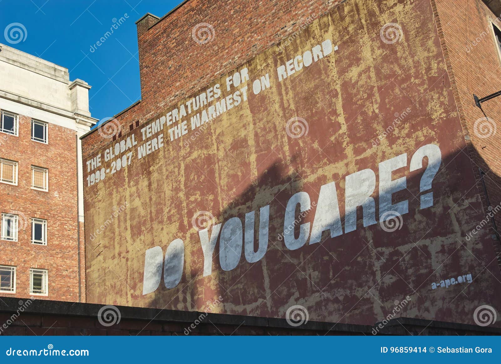 Do you care wall graffiti editorial stock image. Image of wall - 96859414