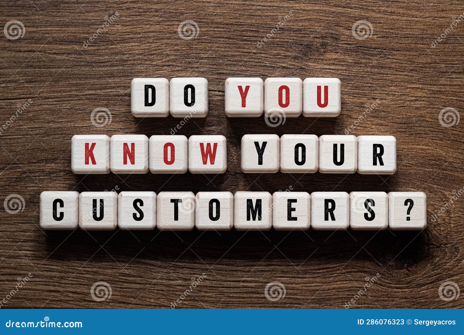Do You Know Your Customers - Word Concept on Building Blocks, Text ...