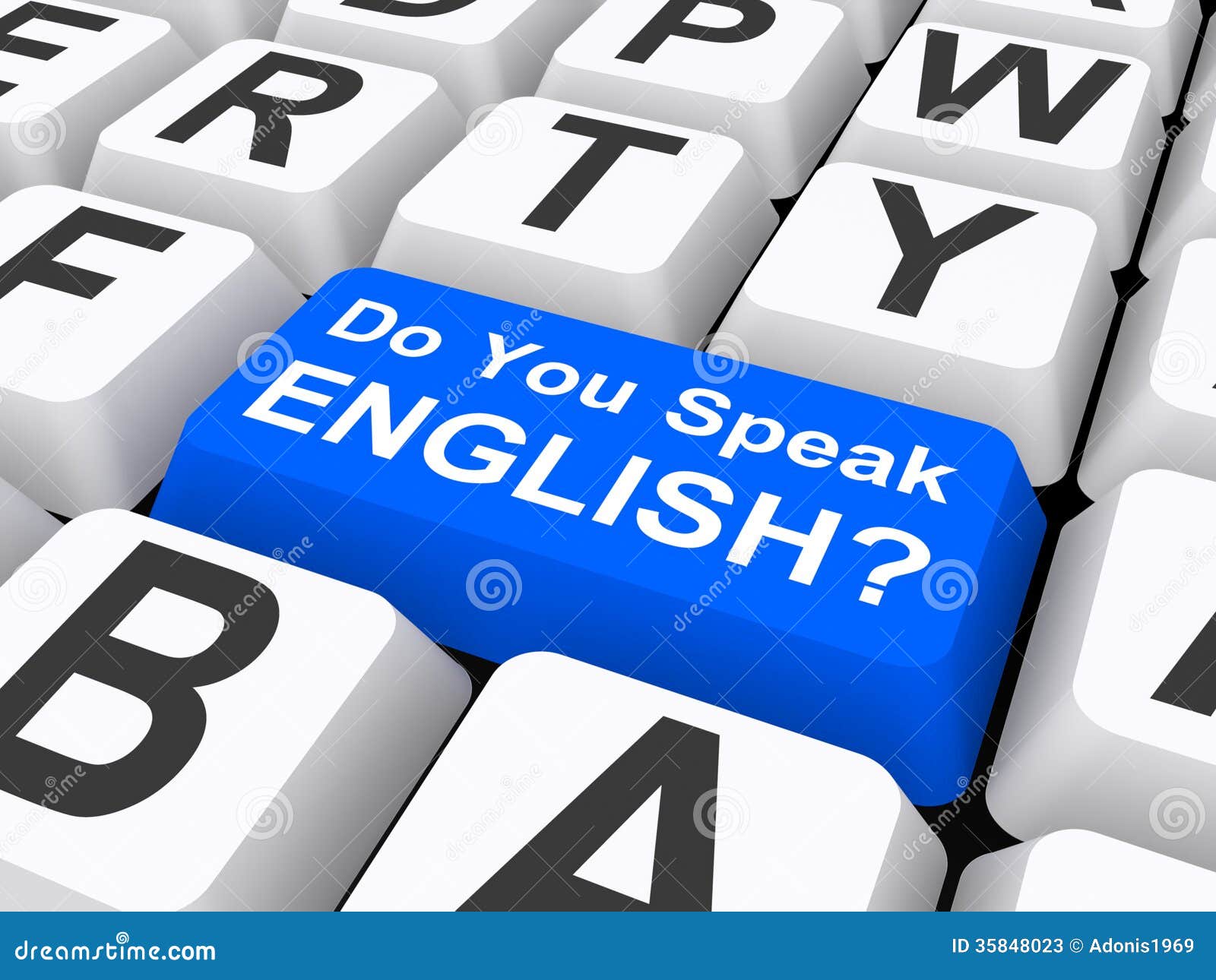 Do You Speak English Button Stock Illustration - Illustration of ...