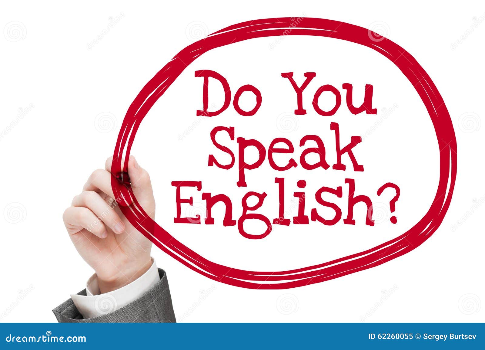 Do You Speak English stock image. Image of sign, speak - 62260055