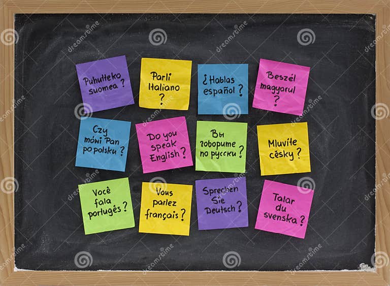 Do You Speak Question in Different Languages Stock Photo - Image of ...