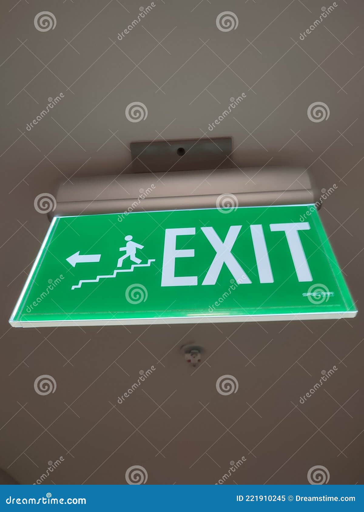 Do You Want To Exit? Evacuate through this Way Stock Image - Image of ...
