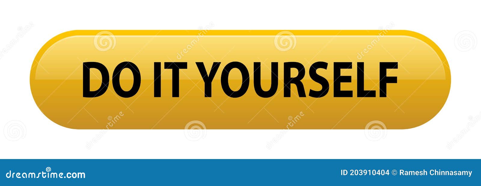 Do it yourself button stock vector. Illustration of fixed - 203910404