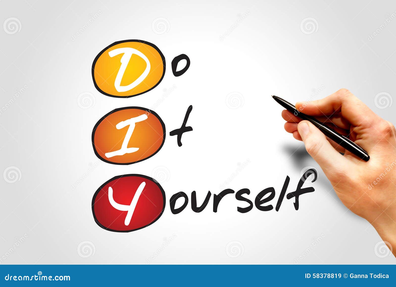 Do it Yourself stock image. Image of acronym, professional - 58378819