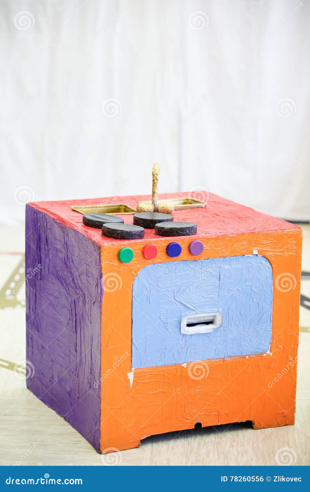 Do Yourself Kitchen Stove Made Paper Box Stock Photos - Free & Royalty ...