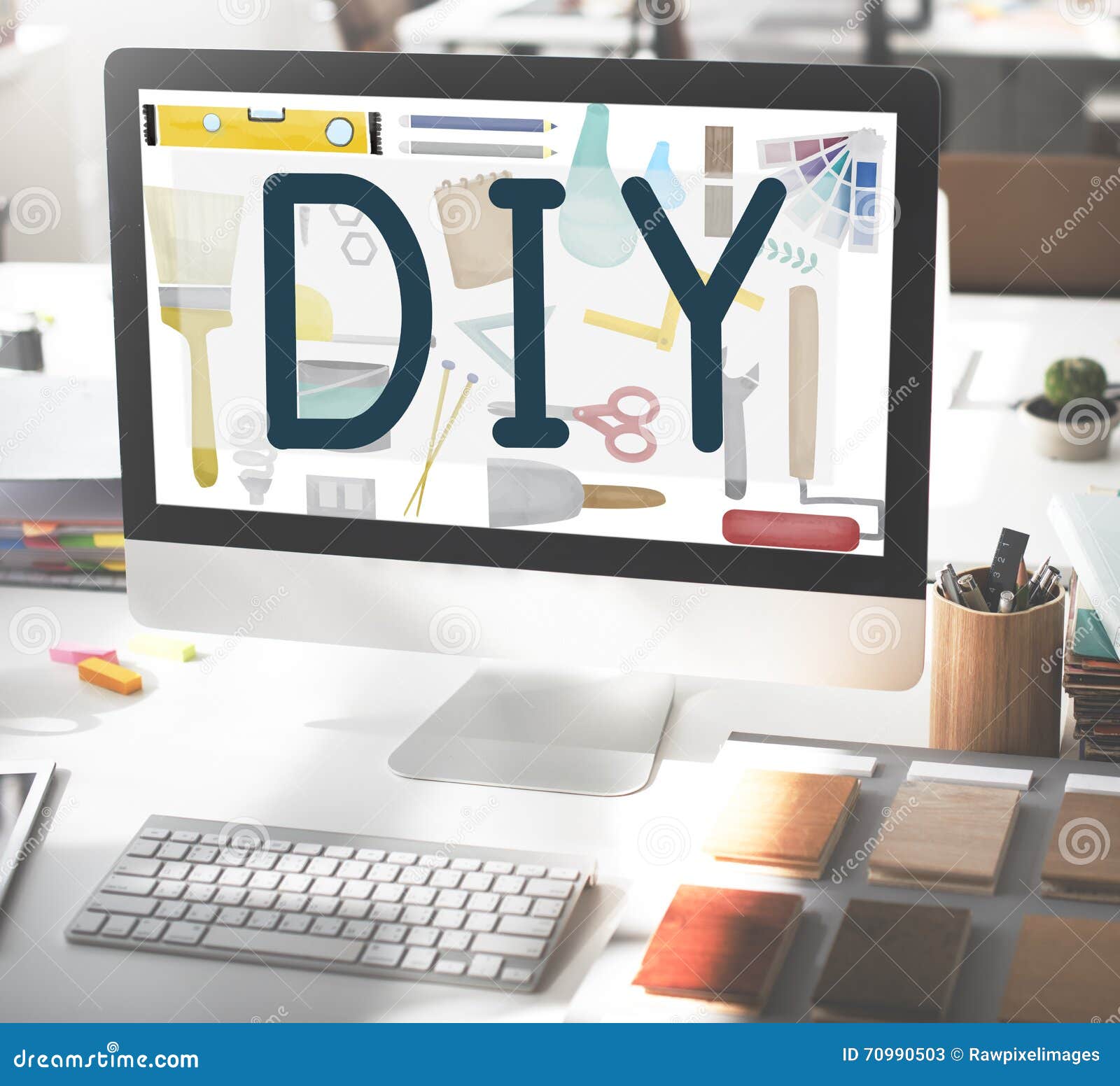 Do it Yourself Project Graphics Concept Stock Illustration ...