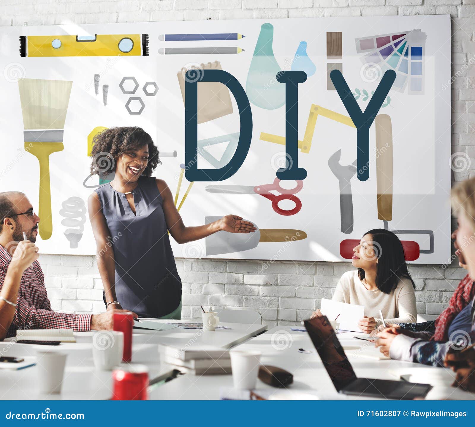 Do it Yourself Project Graphics Concept Stock Image - Image of ...