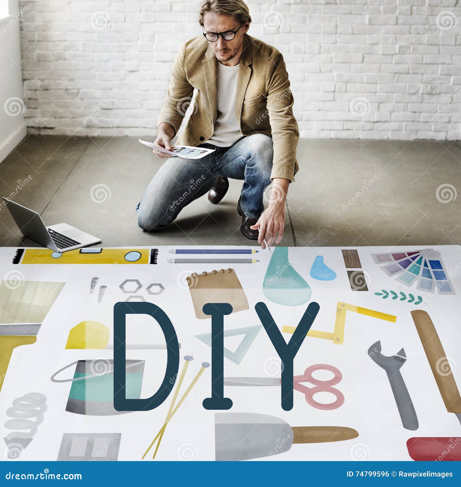 Do it Yourself Project Graphics Concept Stock Photo - Image of ...