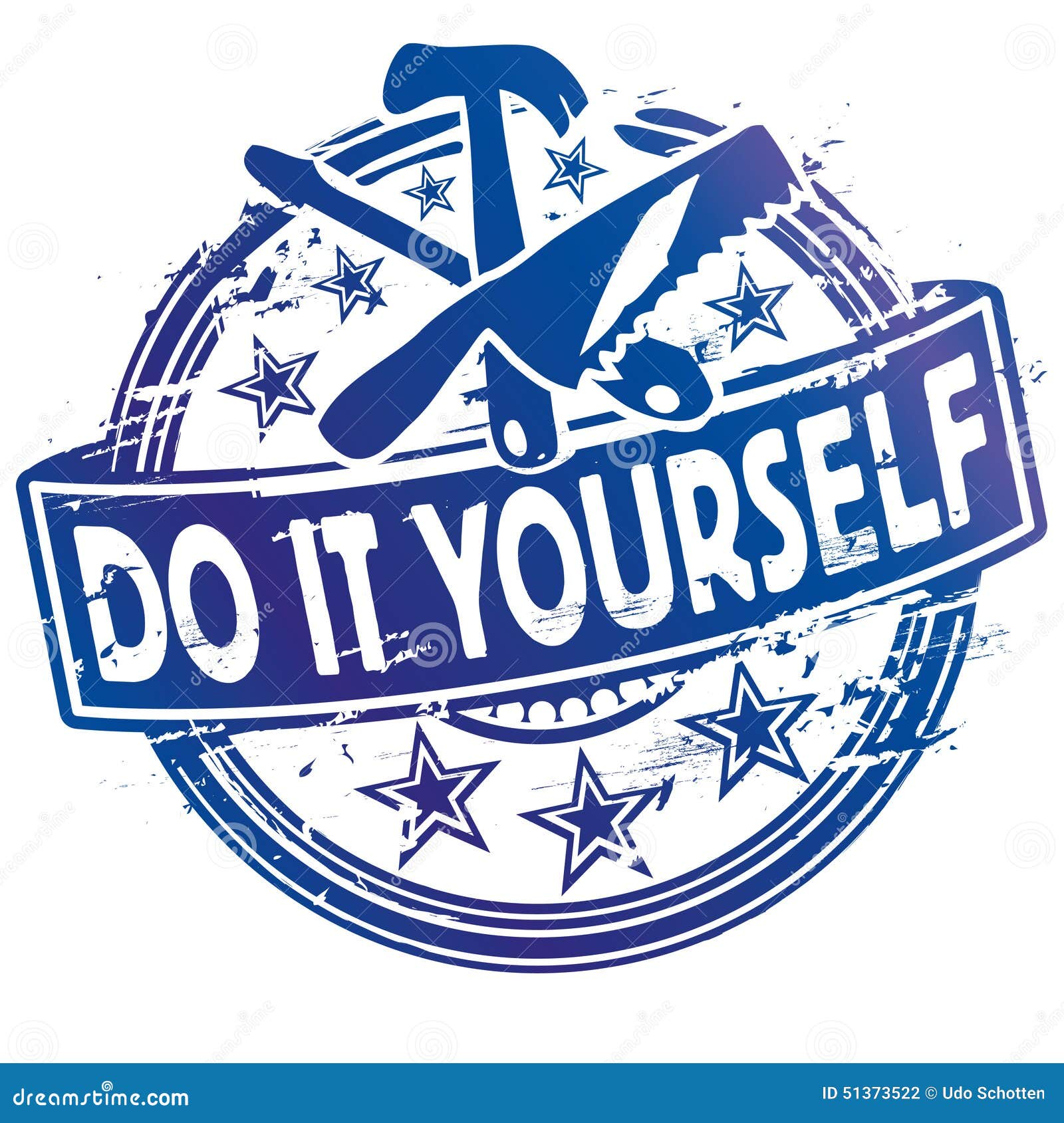 Do it yourself stock vector. Illustration of dirty, material - 51373522