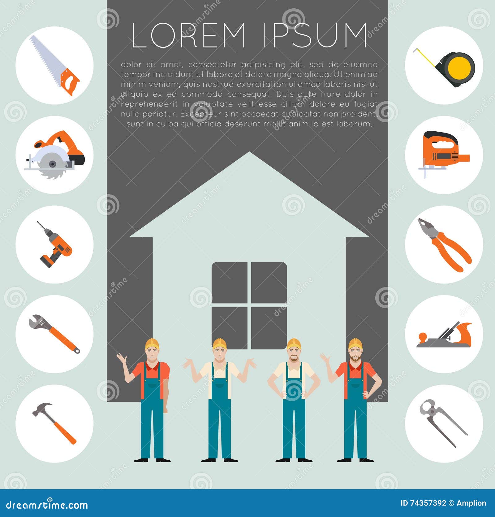 Do-it-Yourself Tools Banner5 Stock Vector - Illustration of design ...