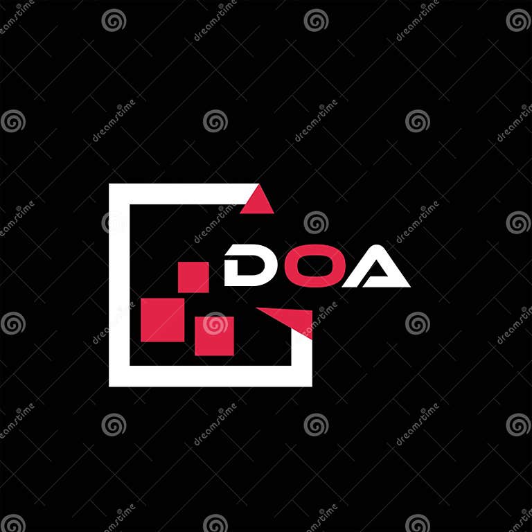 DOA Creative Minimalist Letter Logo. DOA Unique Vector Initials ...