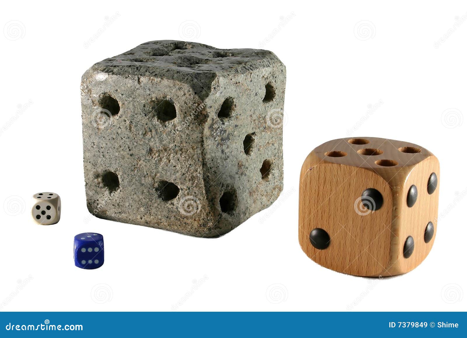 Dobbel stock afbeelding. Image of kubussen, spel, betonmolen - 7379849