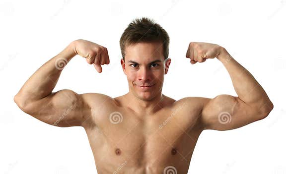 Doblar el bíceps foto de archivo. Imagen de aptitud, tiro - 8483468