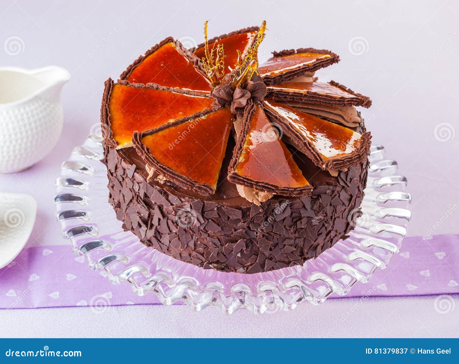 Dobos cake stock image. Image of butter, cake, luxury - 81379837