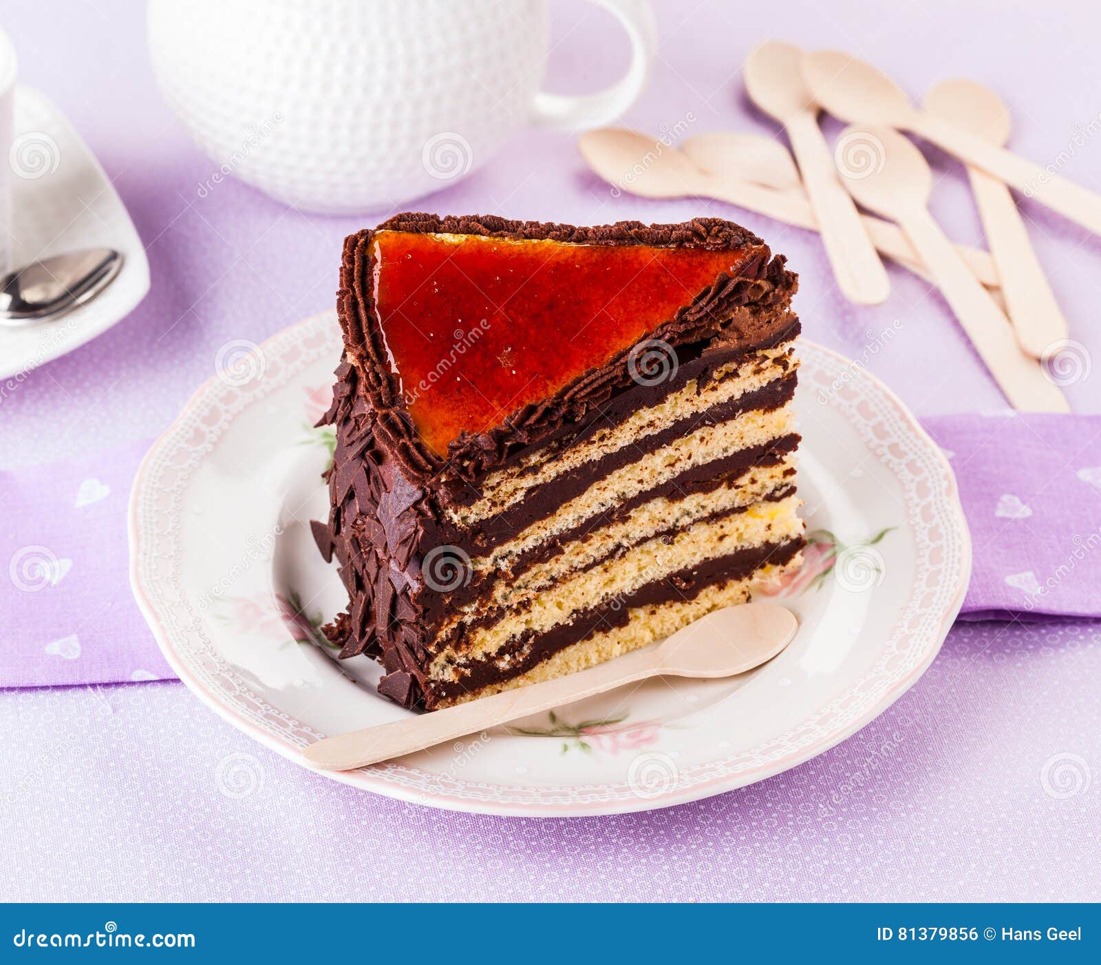 Dobos cake stock photo. Image of cream, pastry, luxury - 81379856