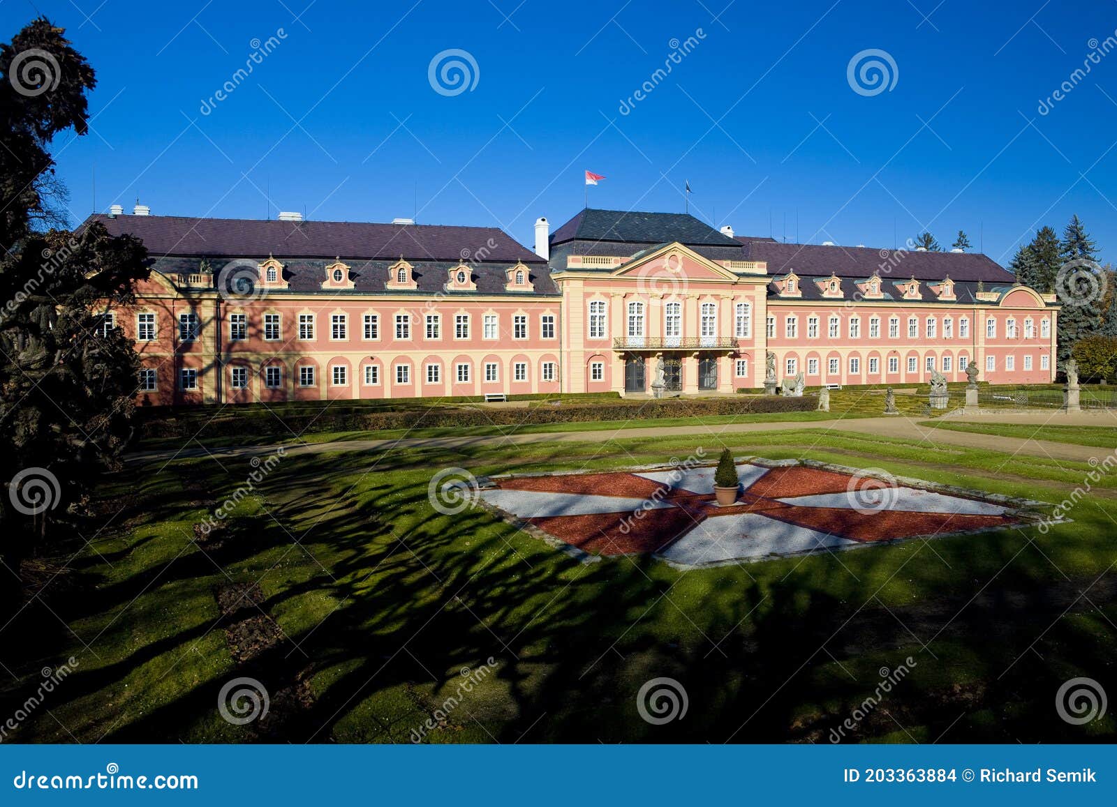 Dobris Palace, Czech Republic Stock Photo - Image of dobris, sight ...