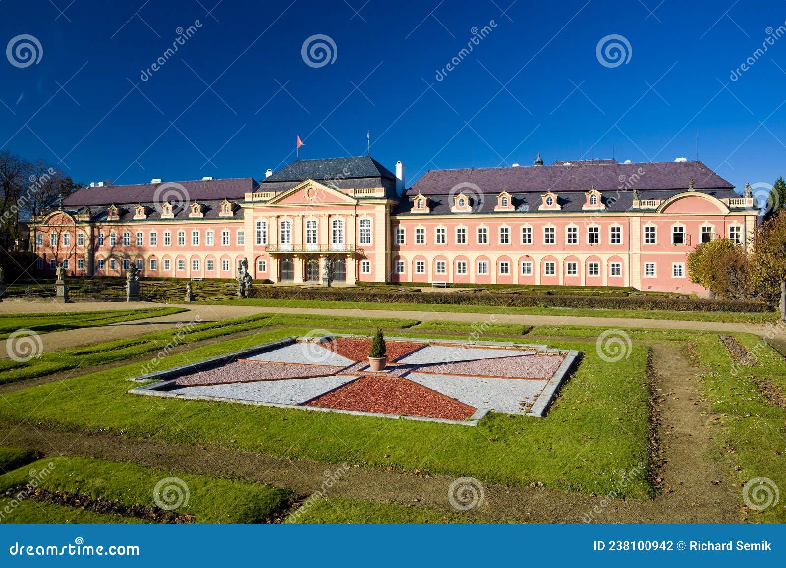 Dobris Palace, Czech Republic Stock Photo - Image of sight, europe ...