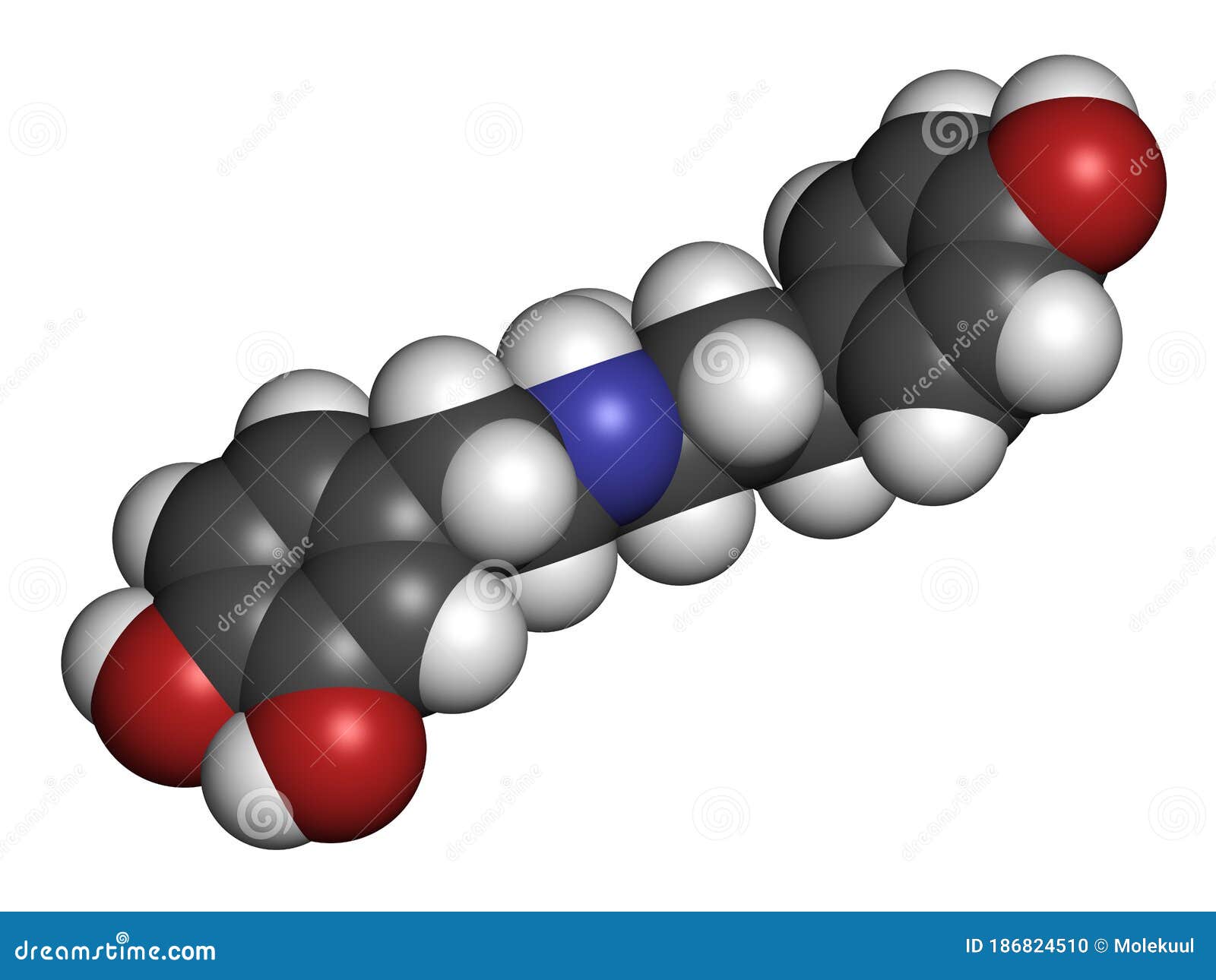 Dobutamine Molecule. It Is Synthetic Catecholamine, Used As Cardiotonic ...