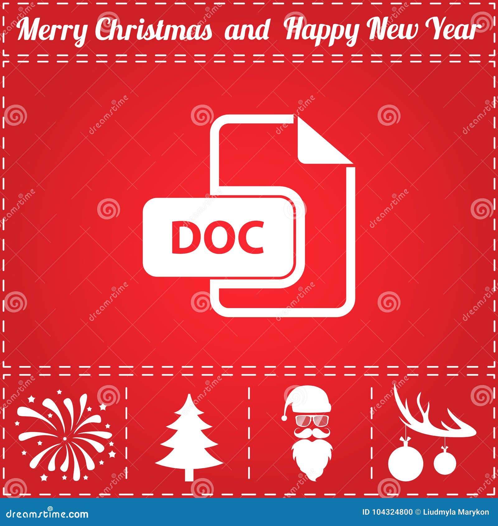 Doc. Icon Vector ilustración del vector. Ilustración de aislado - 104324800