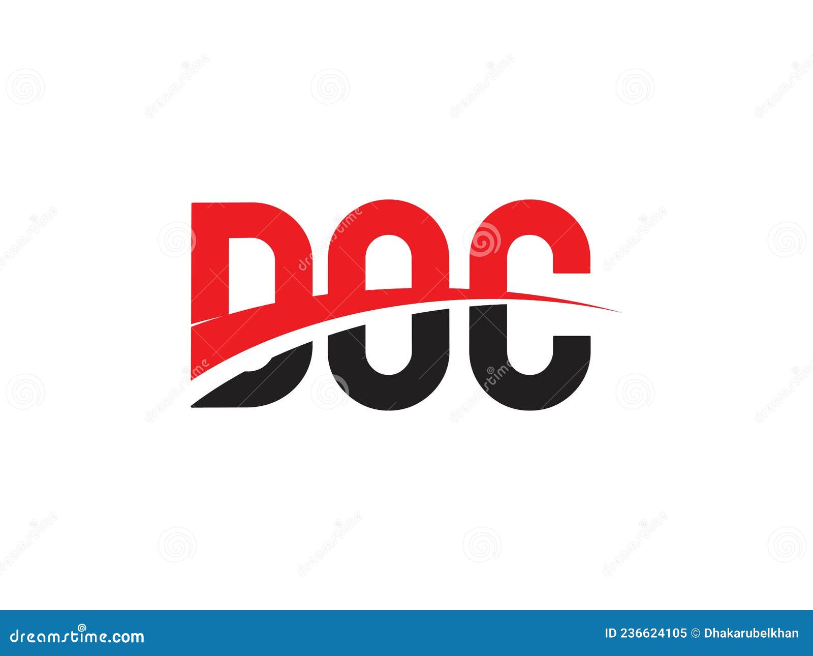 DOC Letter Initial Logo Design Vector Illustration Stock Vector ...