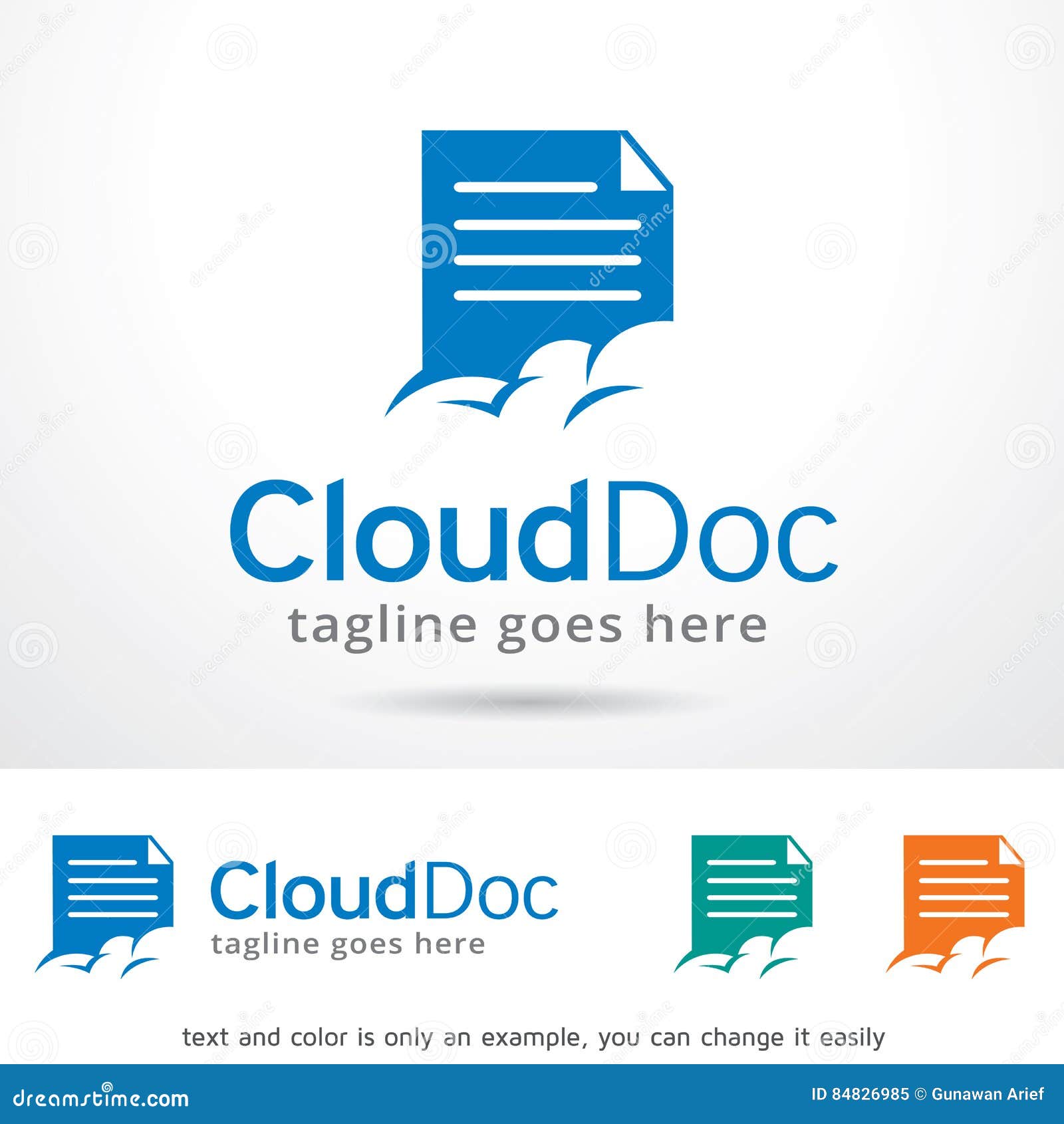 Doc. Logo Template Design Vector De Nuage Illustration de Vecteur ...