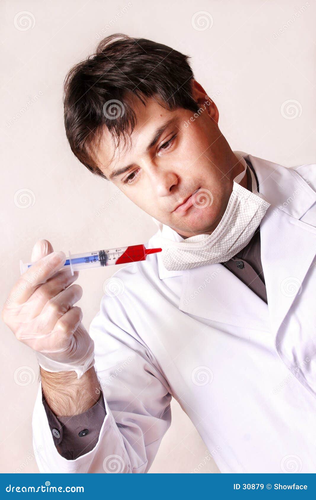 Doc with syringe stock image. Image of coat, doctor, chemist - 30879