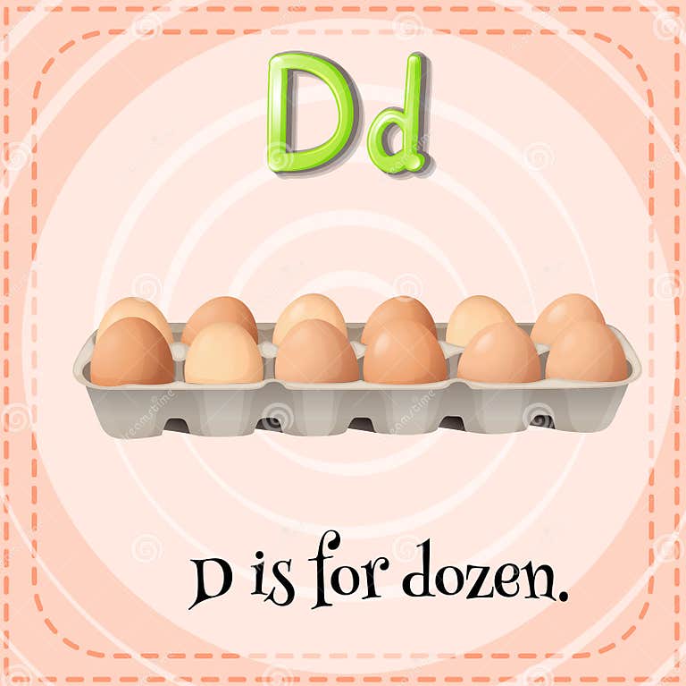 Docena ilustración del vector. Ilustración de flashcard - 54330770