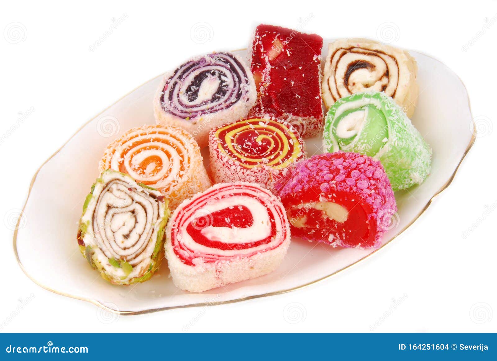 Doces E Tradicionais Turcos Foto de Stock - Imagem de cozido, gelatina ...