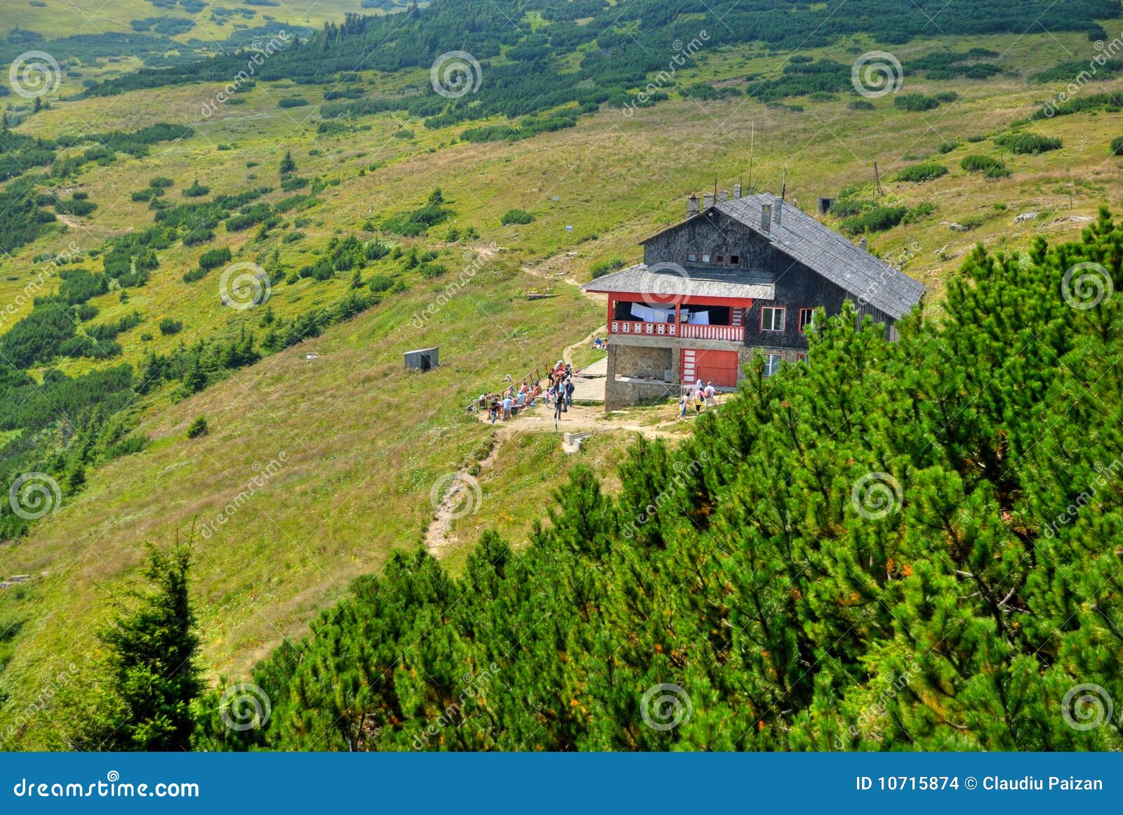 Dochia Hut stock photo. Image of nature, dochia, mountain - 10715874