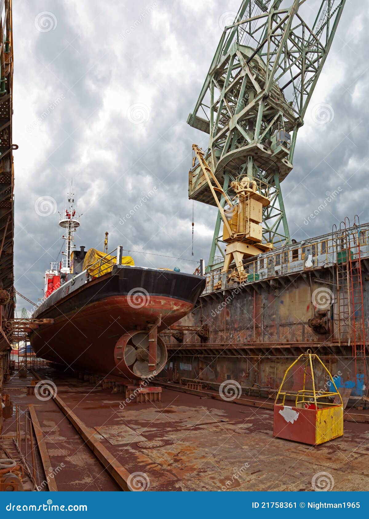 The dock stock image. Image of heavy, commercial, harbor - 21758361