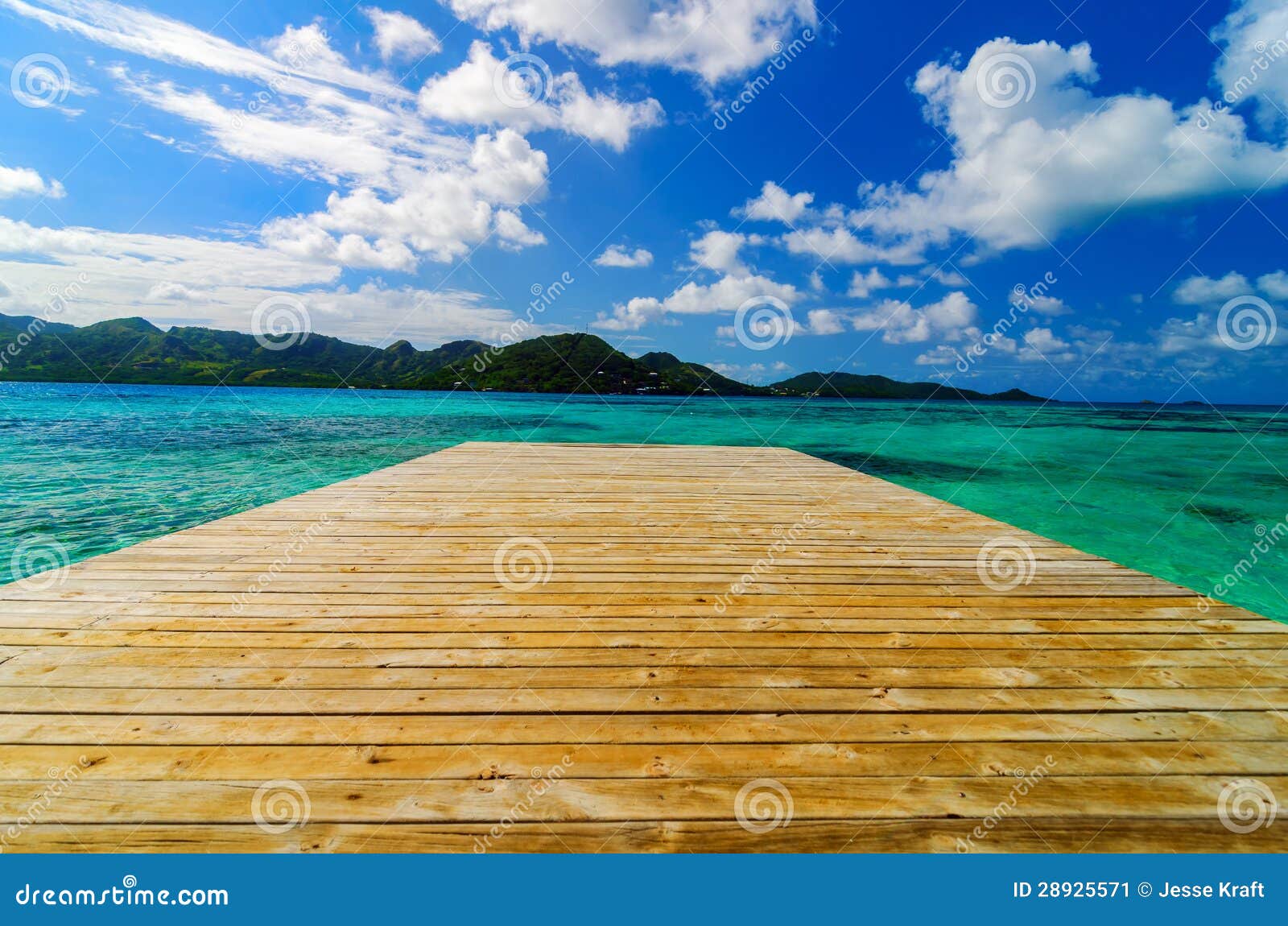 Dock and Beautiful Water stock image. Image of caye, coastline - 28925571