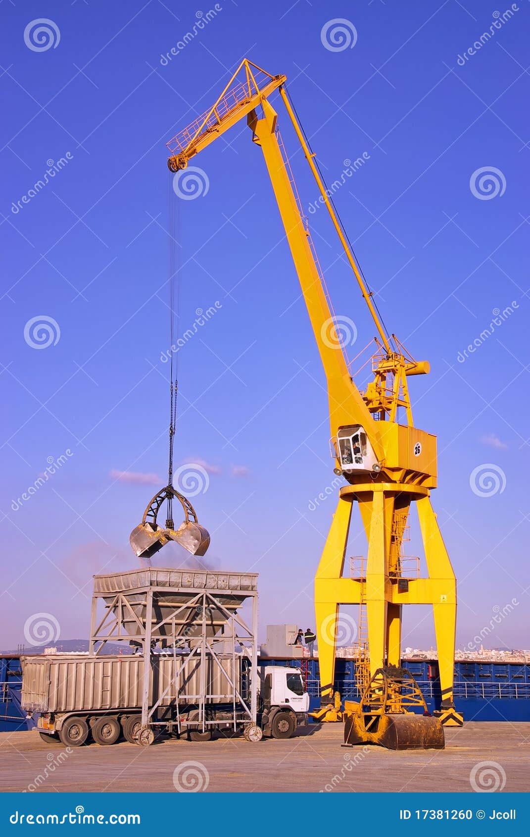 Dock Crane stock photo. Image of harbor, export, import - 17381260