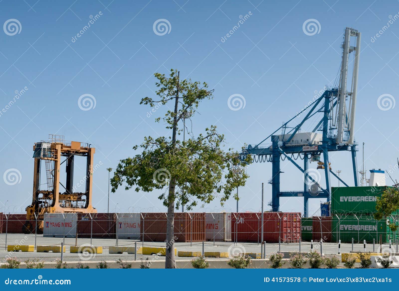 Dock Cranes at Limassol Cyprus Editorial Stock Photo - Image of ...