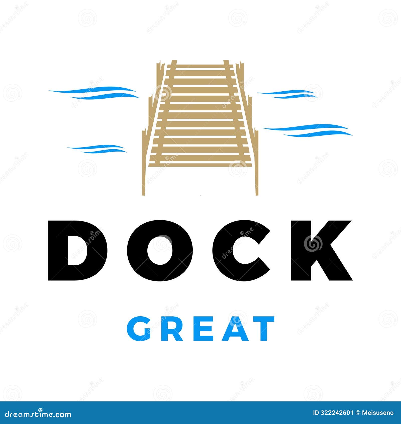 Dock Icon Logo Design Template Stock Vector - Illustration of harbor ...