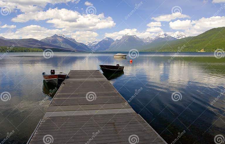 Dock, Lake McDonald stock photo. Image of dock, national - 218414