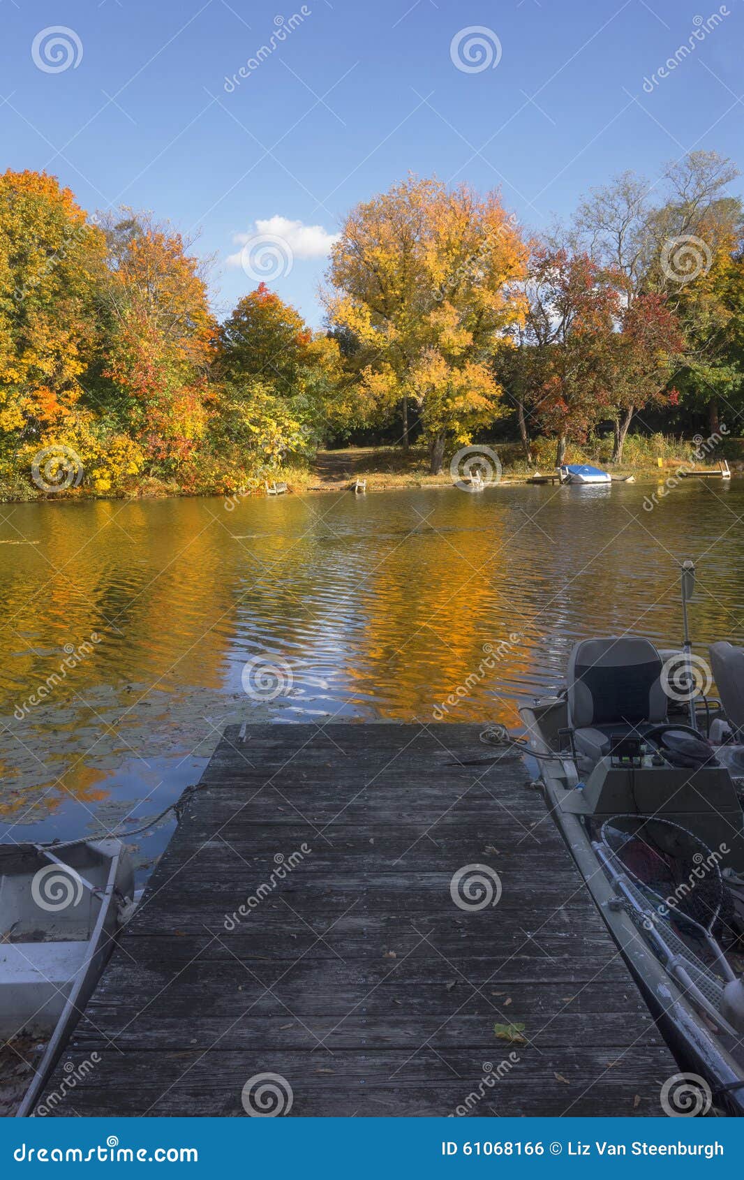 Dock on the Lake stock photo. Image of reflection, outdoors - 61068166