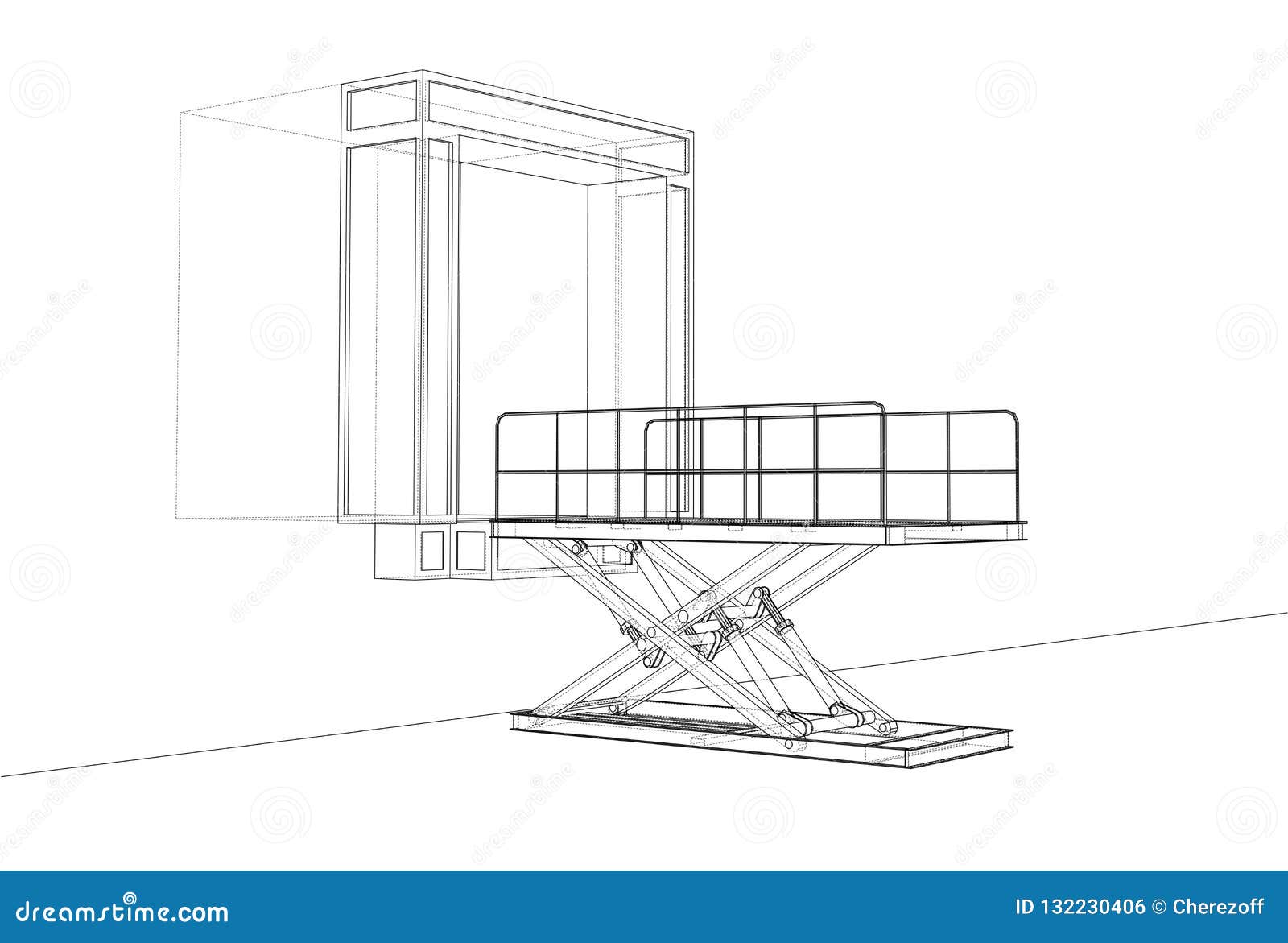 Dock Leveler Concept. Vector Stock Vector - Illustration of dock, level ...