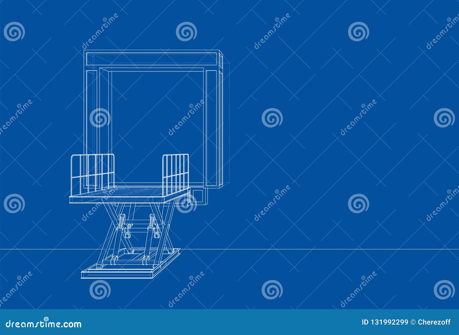 Dock Leveler Concept. Vector Stock Vector - Illustration of adjust ...