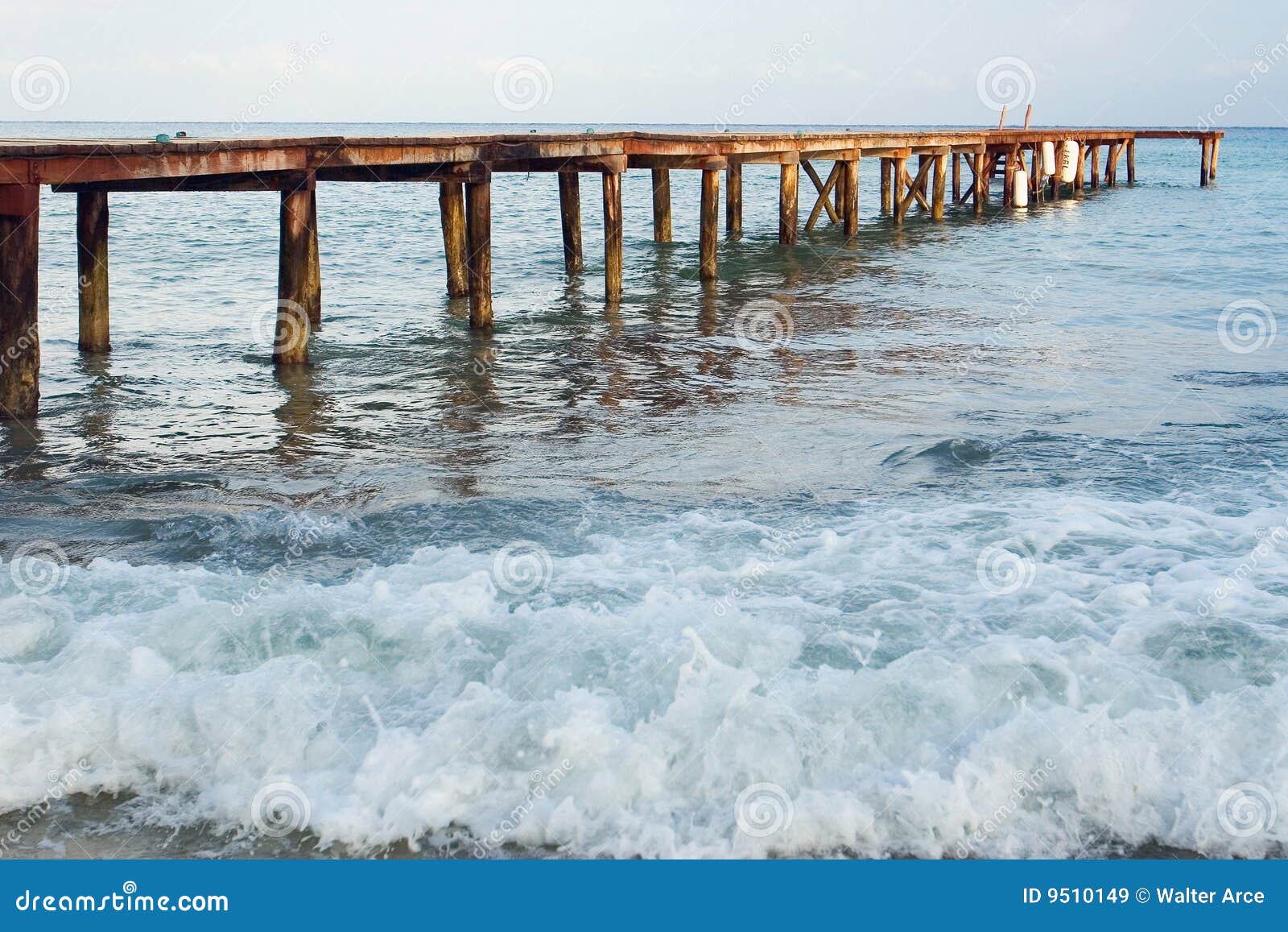 Dock on the Ocean stock image. Image of tropical, paradise - 9510149