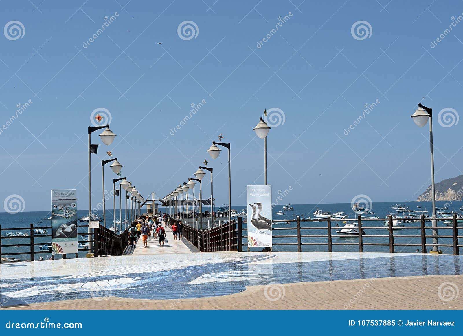 Dock with People Ready To Embark Editorial Image - Image of american ...