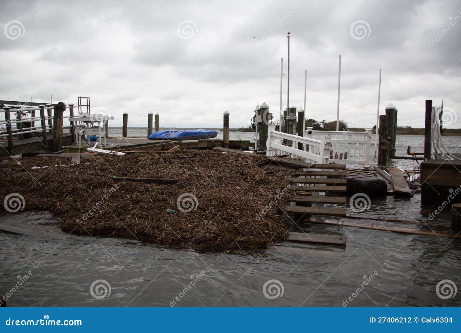Dock Remains after Hurricane Sandy Editorial Photography - Image of ...