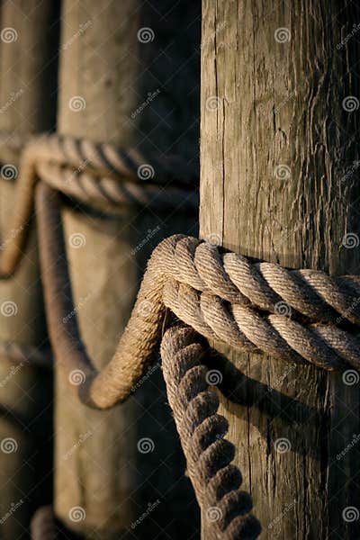 Dock Rope stock photo. Image of minnetonka, rope, pillings - 14561854